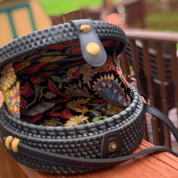 Collection XIIX | Bags | Collection Xiix Rattan Round Crossbody Nwt ...